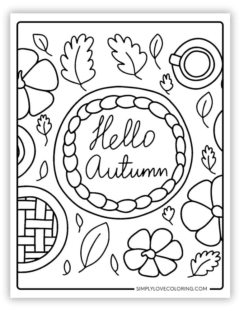 36 Fall Coloring Pages (Free PDF Printables) - Simply Love Coloring