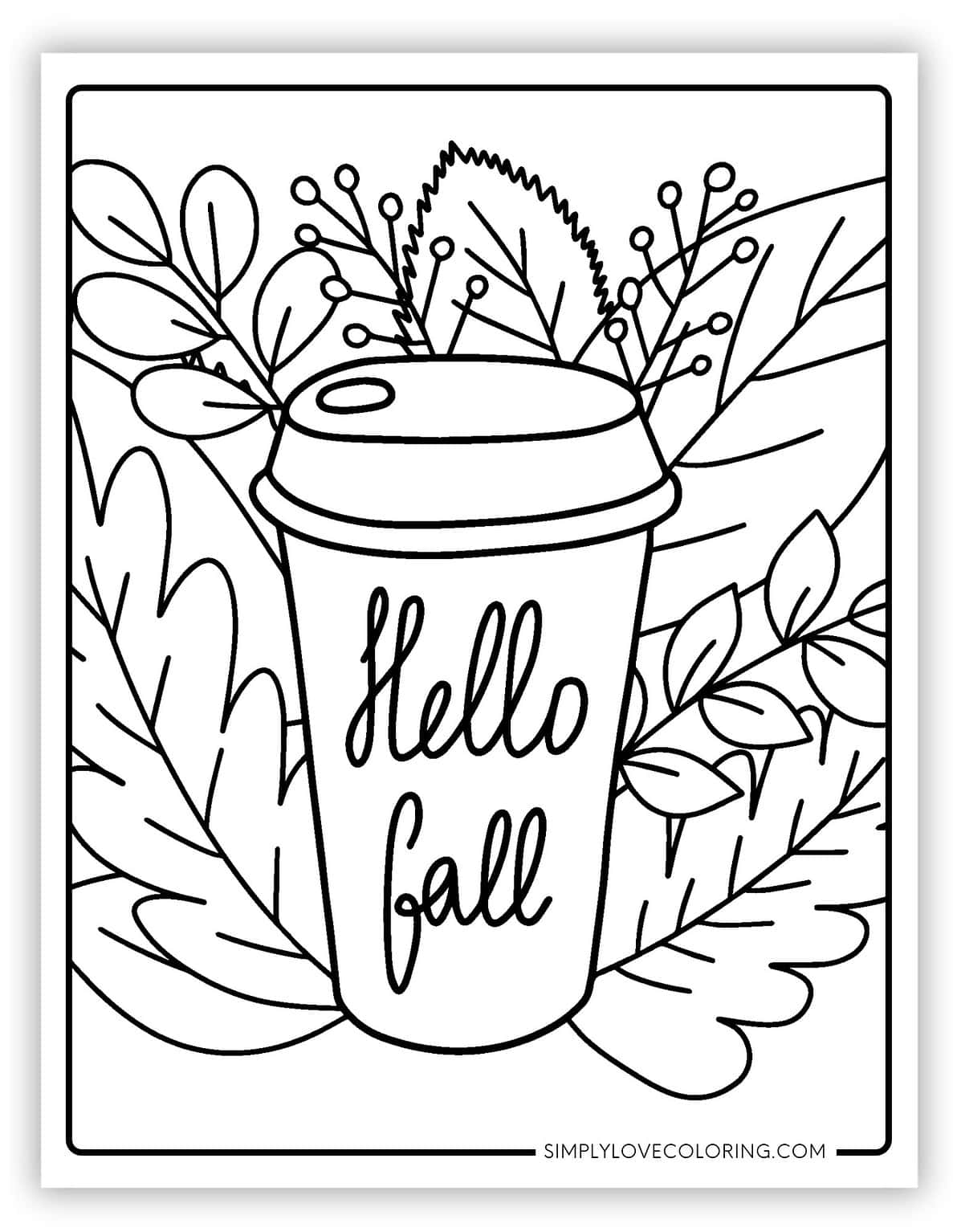 36 Fall Coloring Pages (Free PDF Printables) - Simply Love Coloring