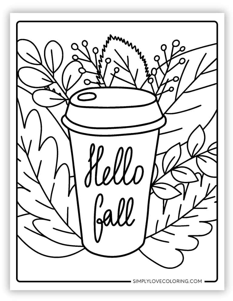36 Fall Coloring Pages (Free PDF Printables) - Simply Love Coloring