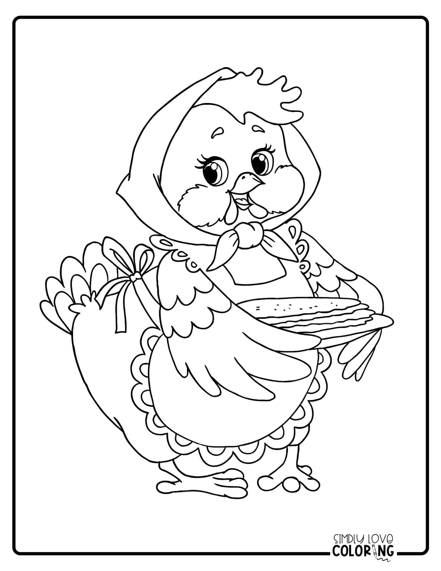Hen Coloring Pages (Free PDF Printables) - Simply Love Coloring