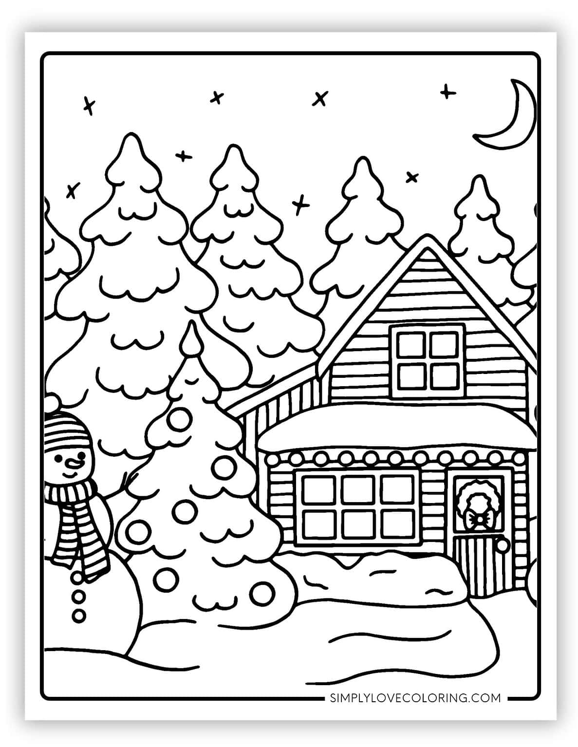 29 Winter Coloring Pages (Free PDF Printables) - Simply Love Coloring