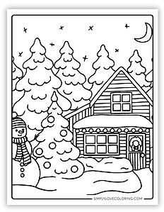 29 Winter Coloring Pages (Free PDF Printables) - Simply Love Coloring