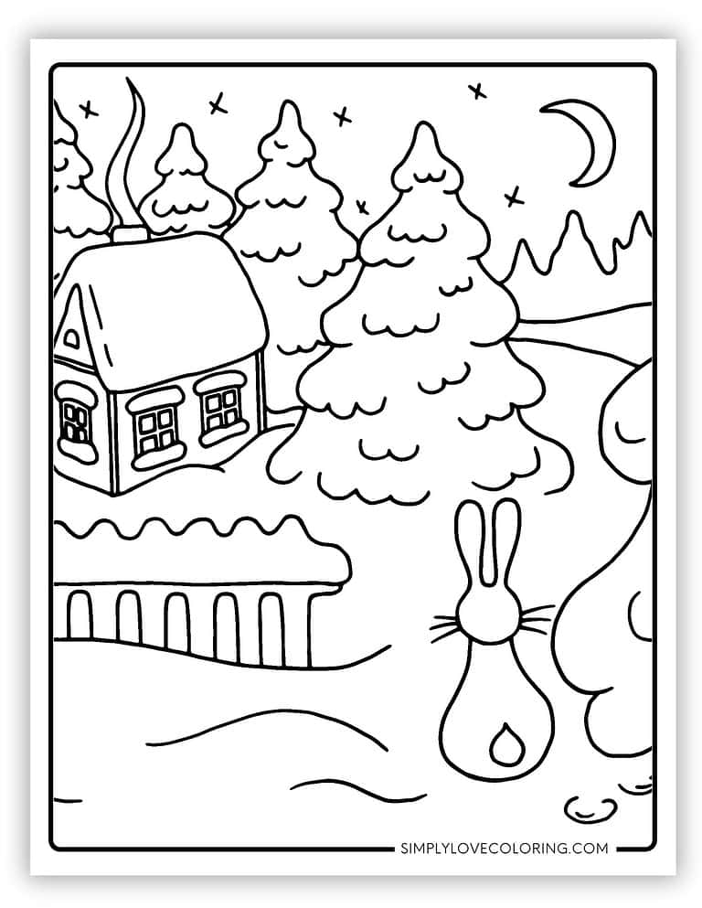 29 Winter Coloring Pages (Free PDF Printables) - Simply Love Coloring