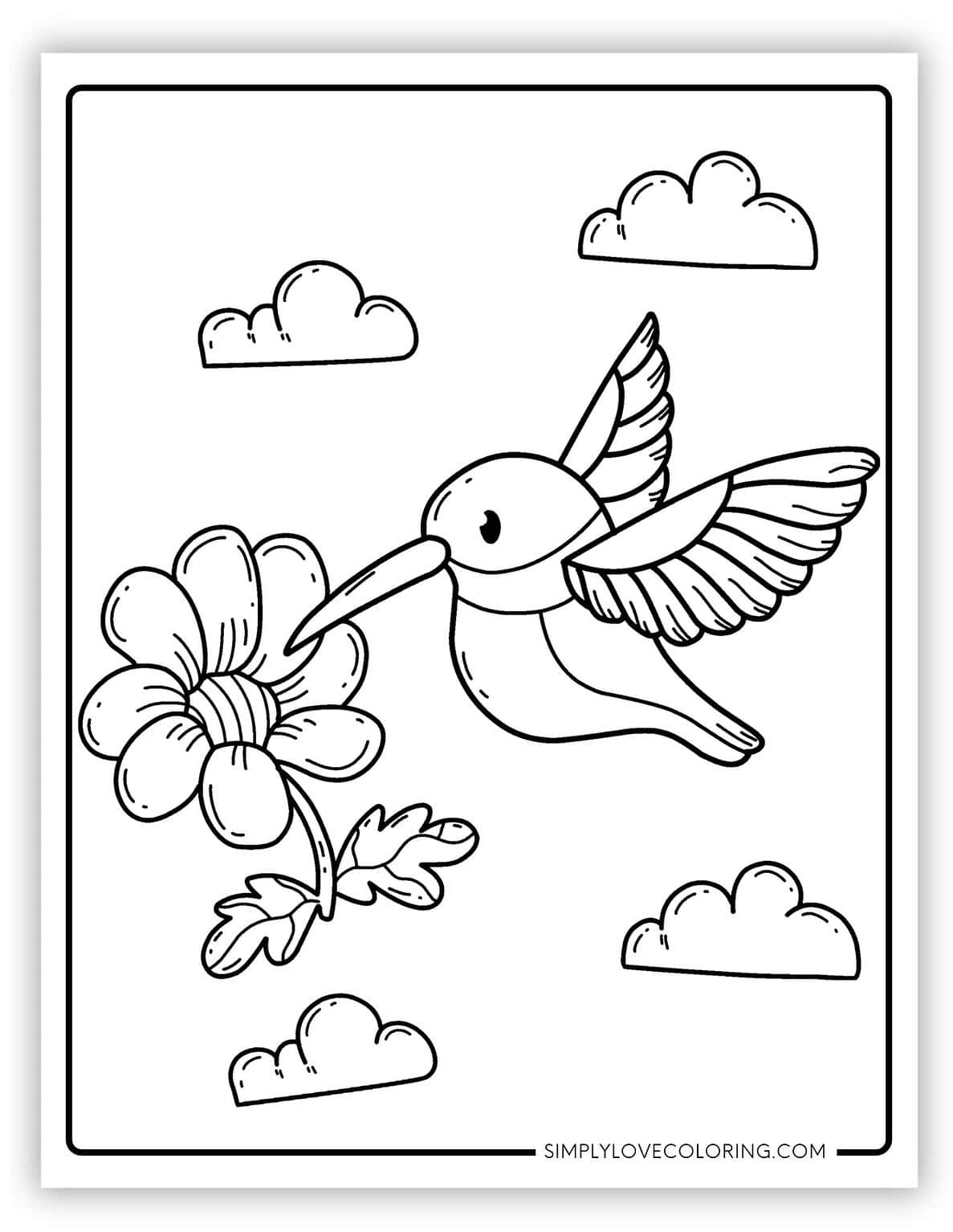19 Hummingbird Coloring Pages (Free PDF Printables) - Simply Love Coloring