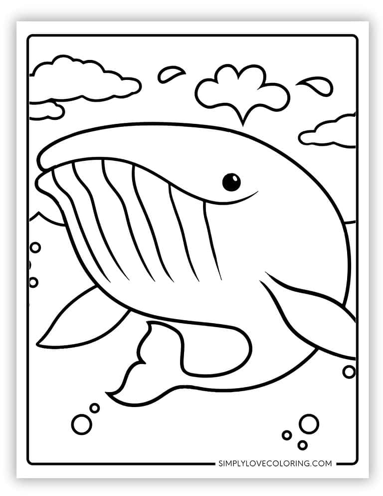 35 Whale Coloring Pages (Free PDF Printables) - Simply Love Coloring