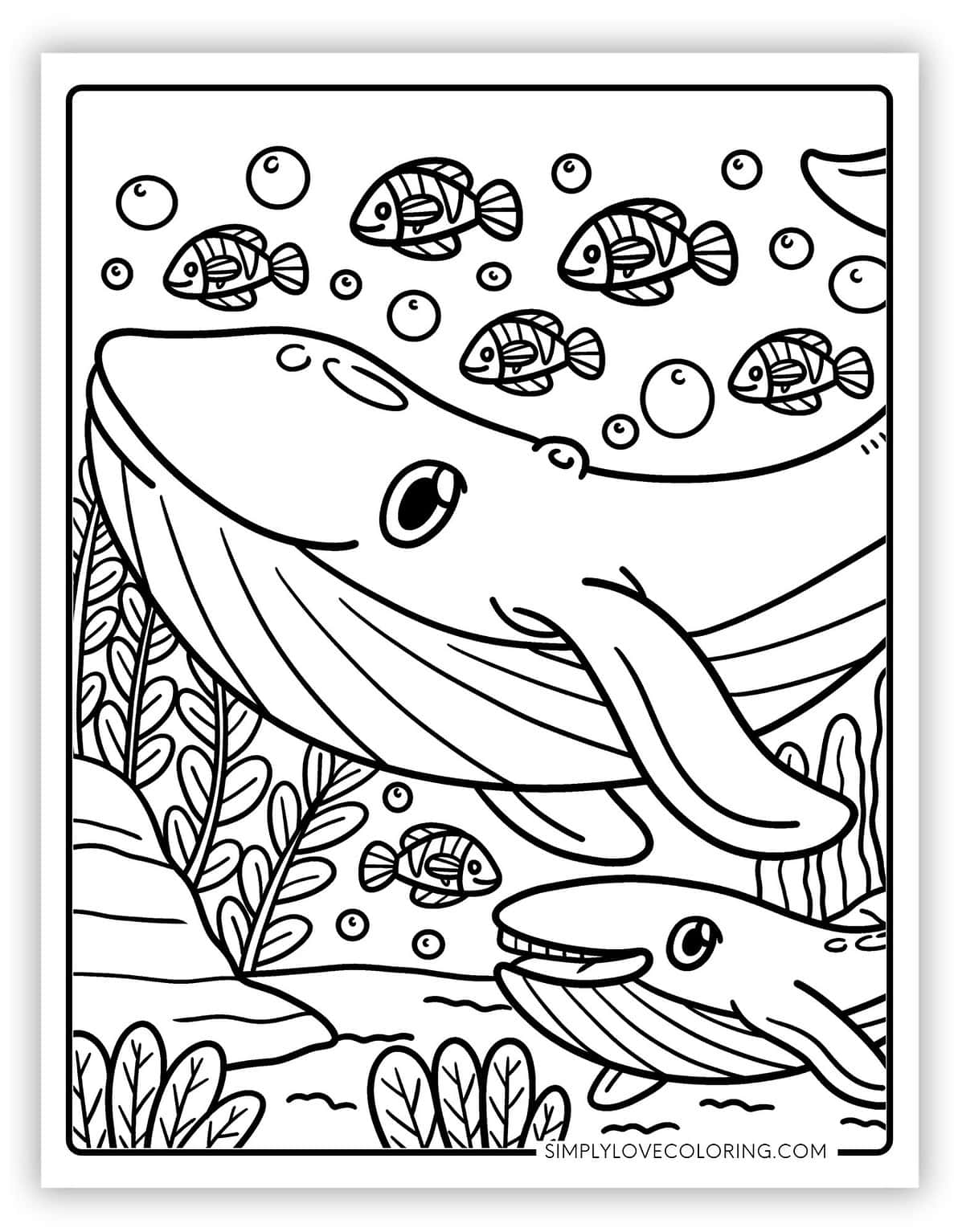 35 Whale Coloring Pages (Free PDF Printables) - Simply Love Coloring