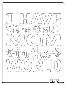 Free Mother's Day Coloring Pages - Simply Love Coloring