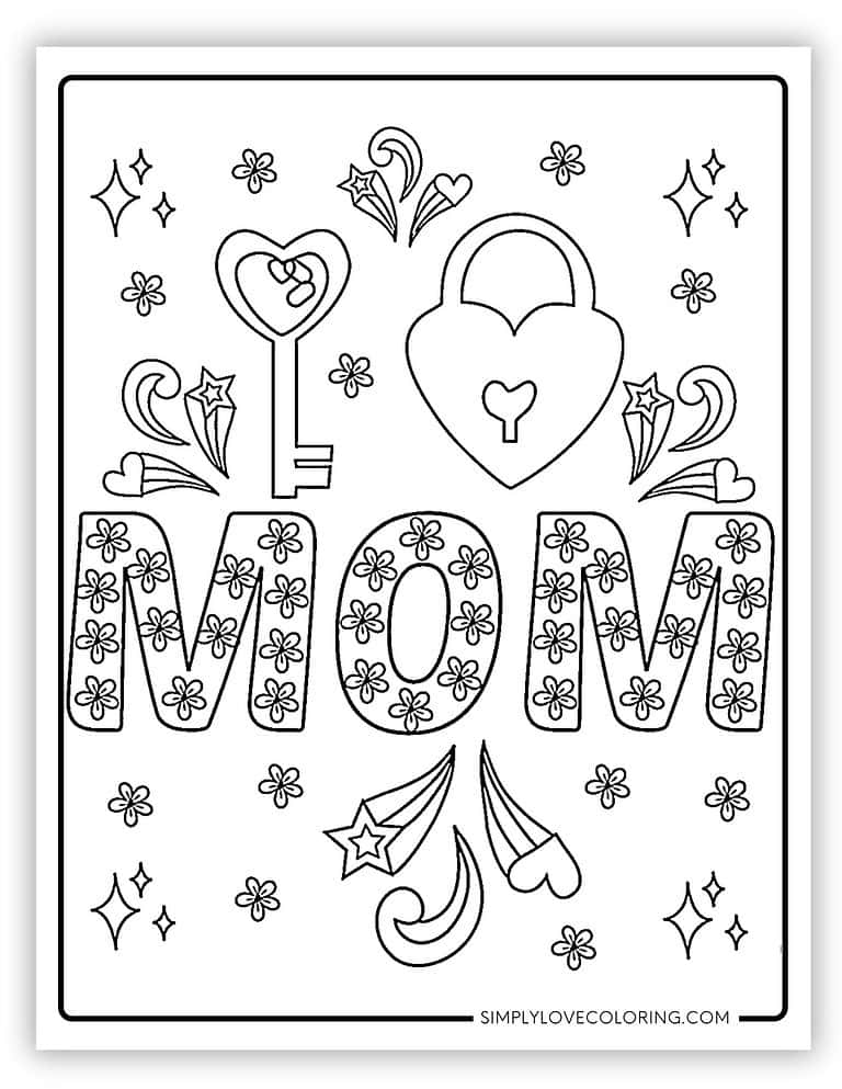 35 Mother's Day Coloring Pages (Free PDF Printables) - Simply Love Coloring