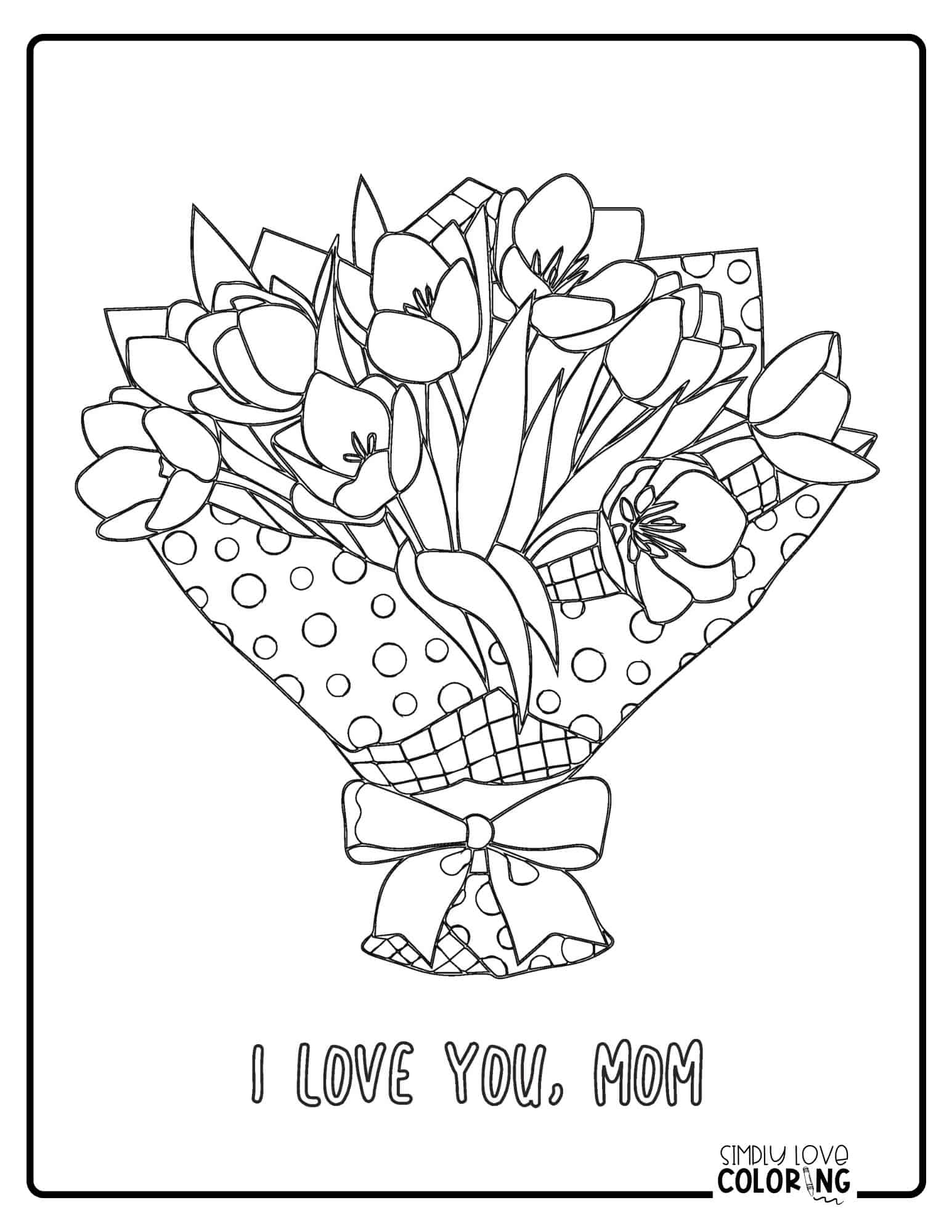 Free Mother's Day Coloring Pages - Simply Love Coloring