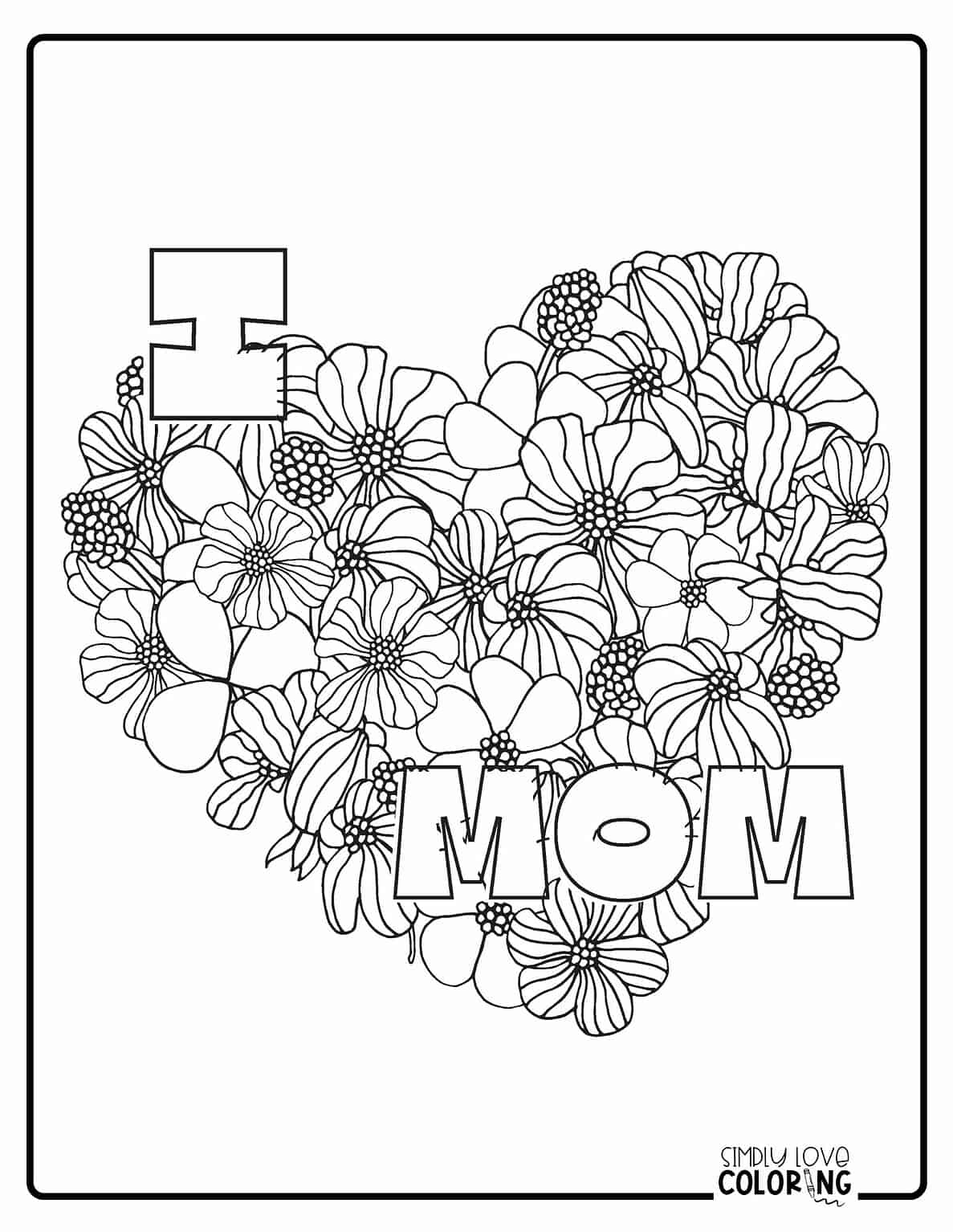 Free Mother's Day Coloring Pages - Simply Love Coloring
