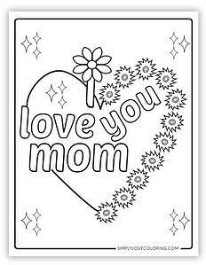 35 Mother's Day Coloring Pages (Free PDF Printables) - Simply Love Coloring