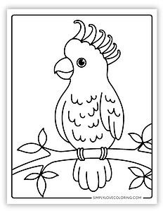 21 Cockatiel Coloring Pages (Free PDF Printables) - Simply Love Coloring
