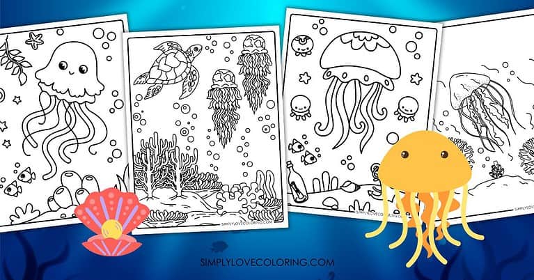 32 Jellyfish Coloring Pages (Free PDF Printables) - Simply Love Coloring