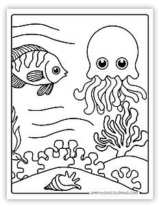 32 Jellyfish Coloring Pages (Free PDF Printables) - Simply Love Coloring