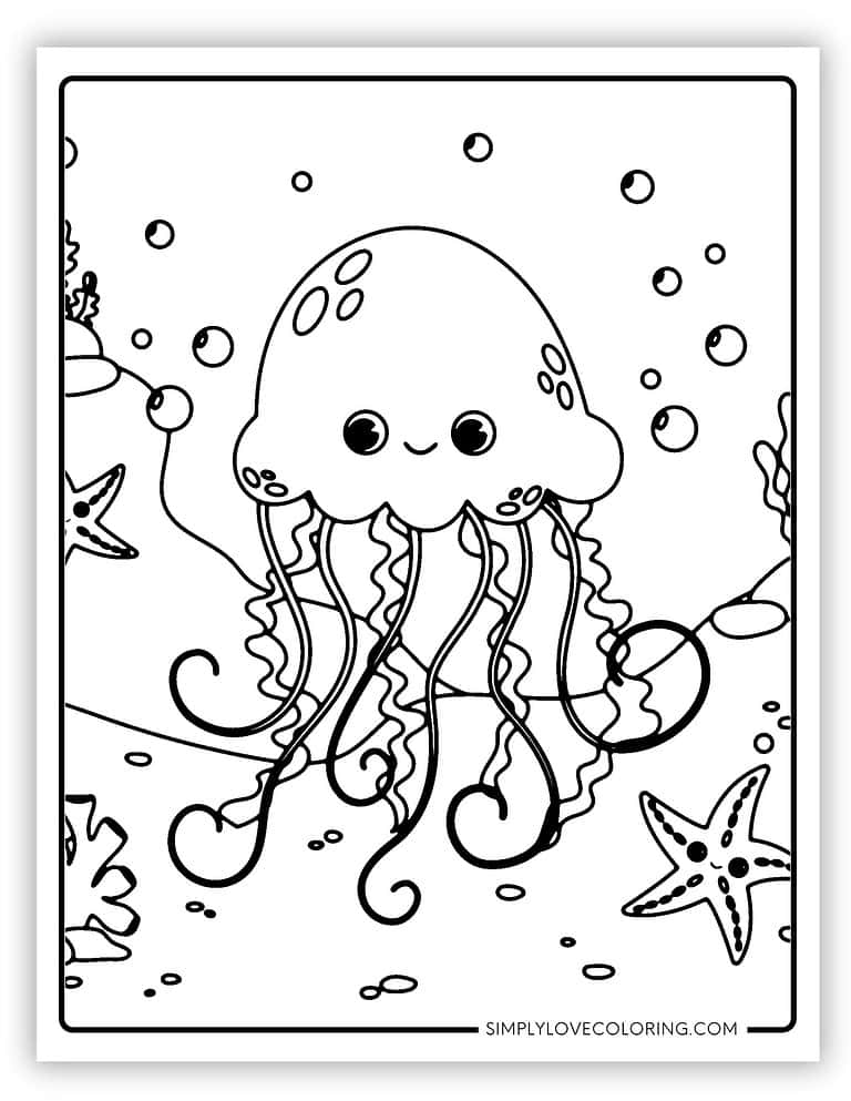 32 Jellyfish Coloring Pages (Free PDF Printables) - Simply Love Coloring