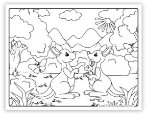 19 Kangaroo Coloring Pages (Free PDF Printables) - Simply Love Coloring