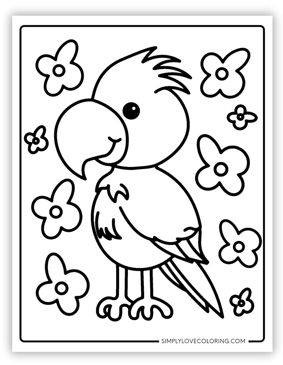 21 Cockatiel Coloring Pages (Free PDF Printables) - Simply Love Coloring