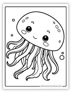 32 Jellyfish Coloring Pages (Free PDF Printables) - Simply Love Coloring