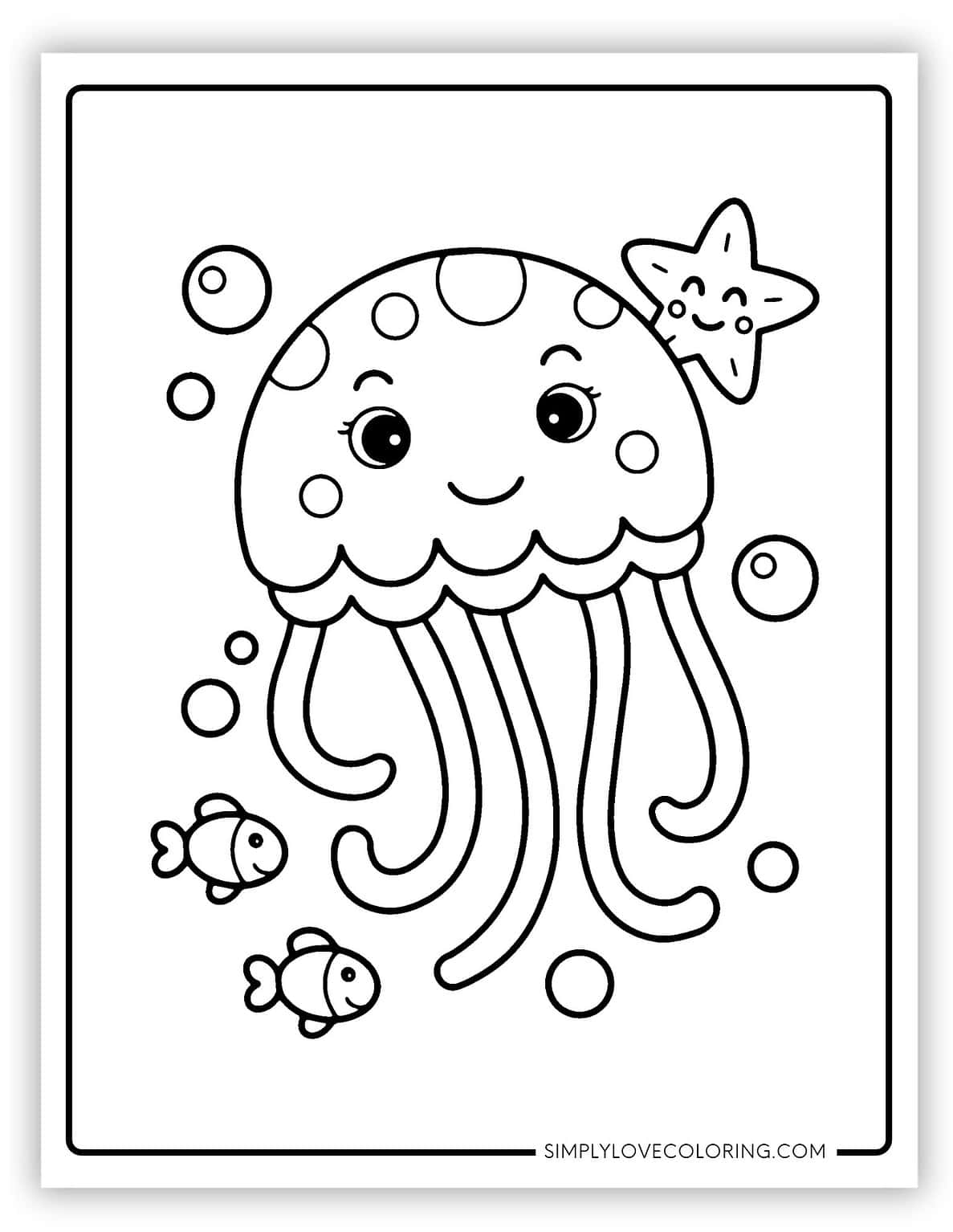 32 Jellyfish Coloring Pages (Free PDF Printables) - Simply Love Coloring