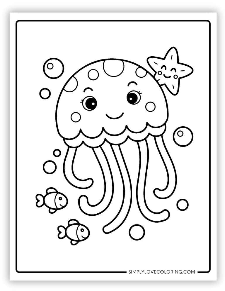 32 Jellyfish Coloring Pages (Free PDF Printables) - Simply Love Coloring