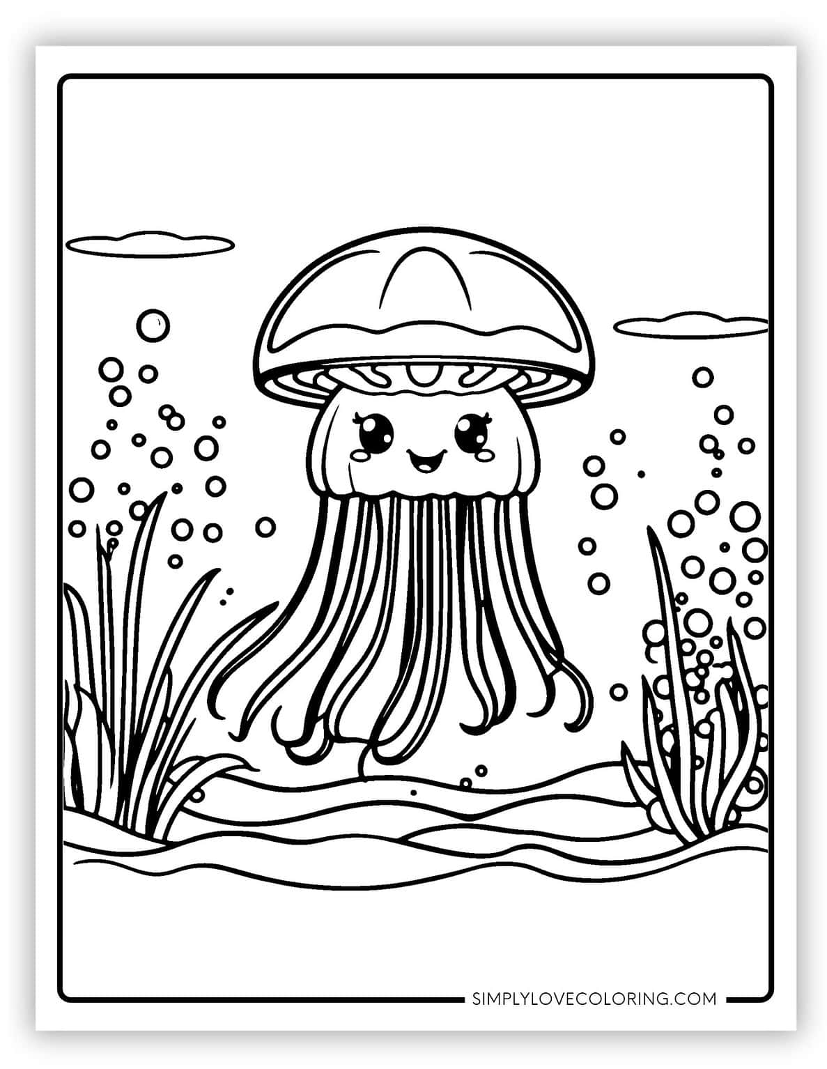 32 Jellyfish Coloring Pages (Free PDF Printables) - Simply Love Coloring