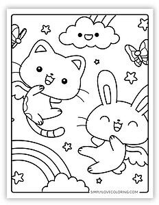 47 Cute Cat Coloring Pages (Free PDF Printables) - Simply Love Coloring