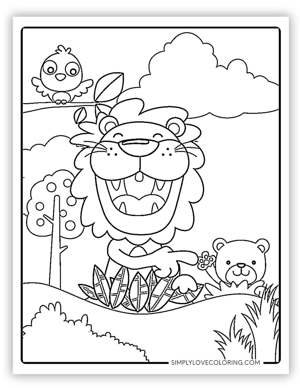 21 Lion Coloring Pages (Free PDF Printables) - Simply Love Coloring