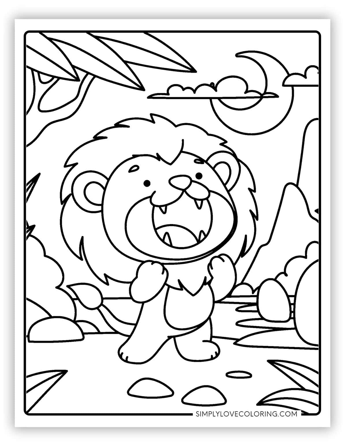 21 Lion Coloring Pages (Free PDF Printables) - Simply Love Coloring