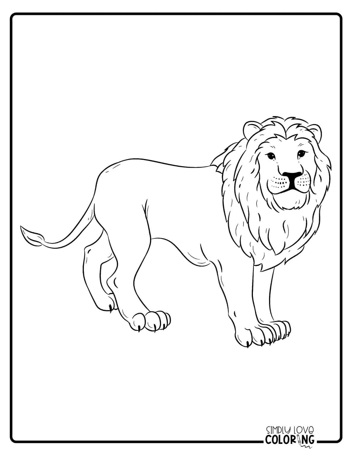 21 Lion Coloring Pages (Free PDF Printables) - Simply Love Coloring