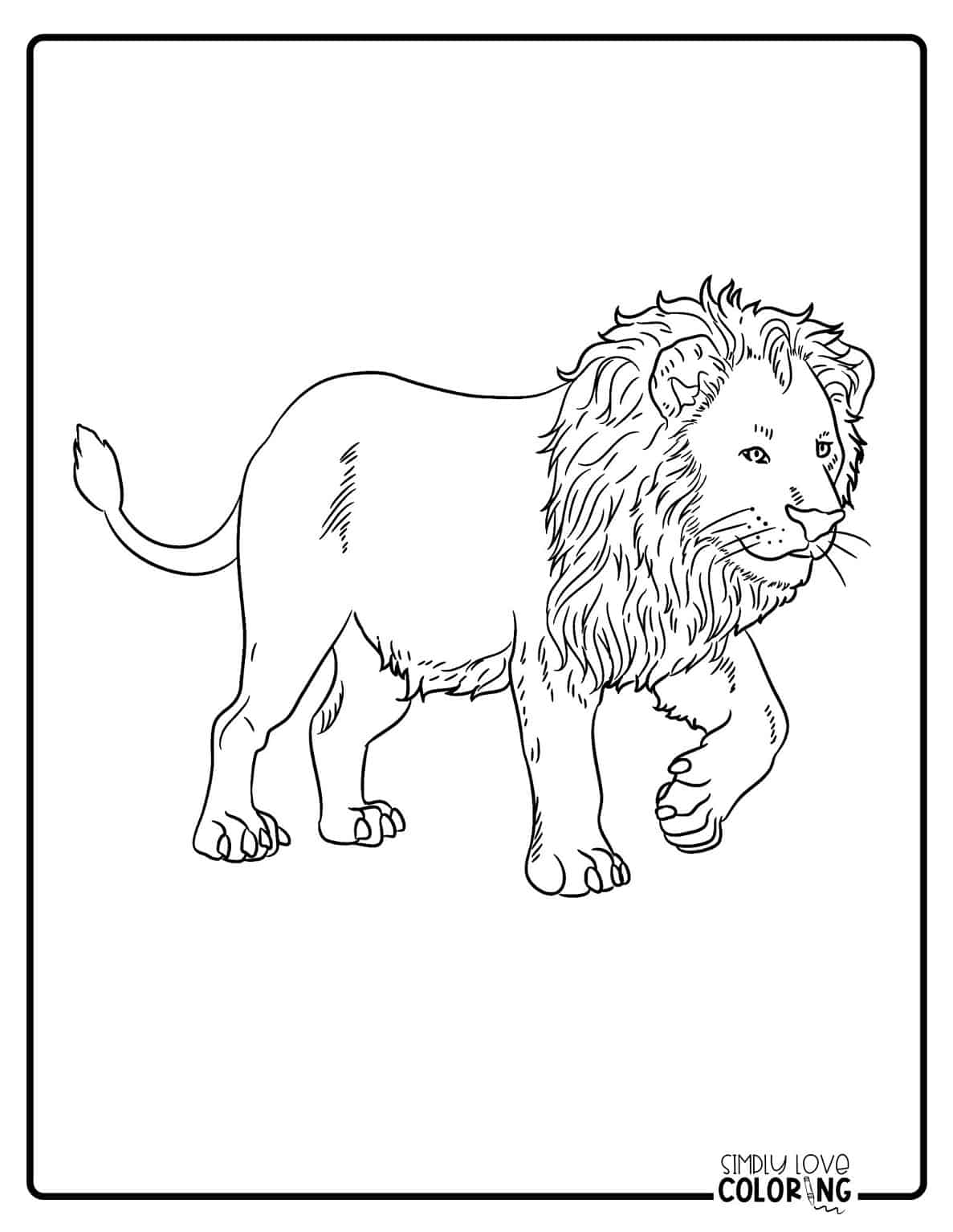 21 Lion Coloring Pages (Free PDF Printables) - Simply Love Coloring