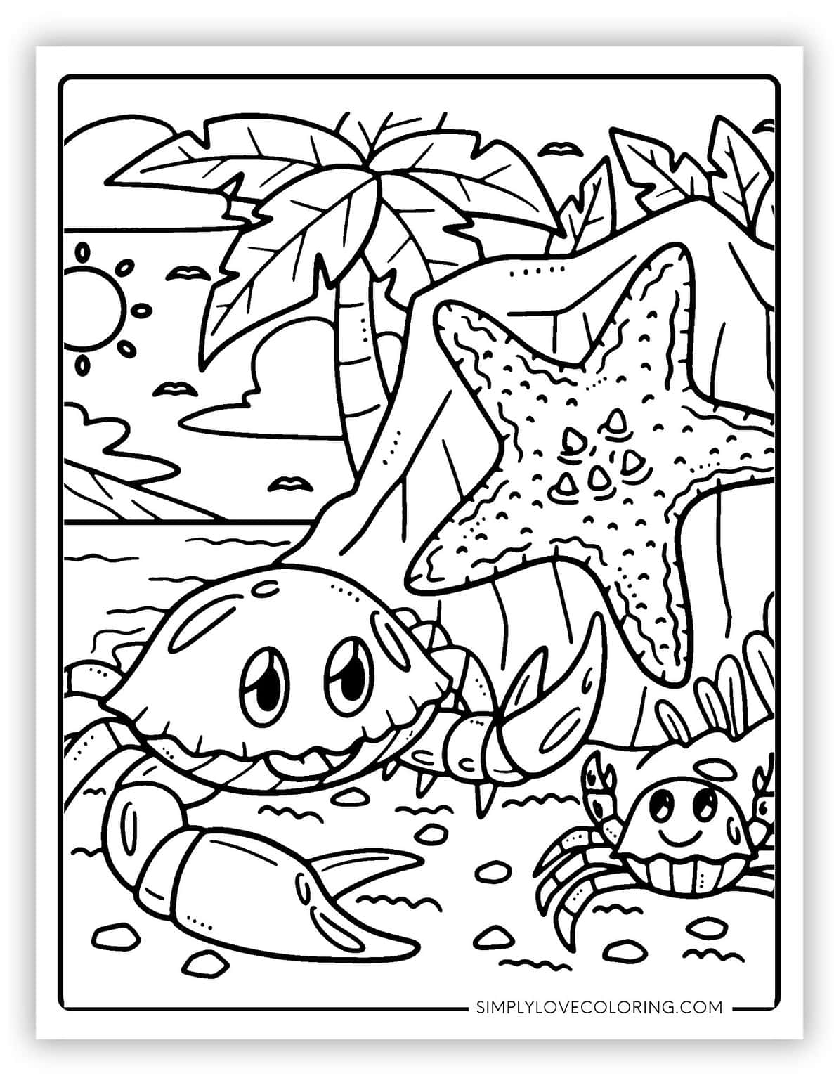 36 Crab Coloring Pages (Free PDF Printables) - Simply Love Coloring