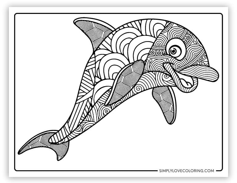 46 Dolphin Coloring Pages (Free PDF Printables) - Simply Love Coloring