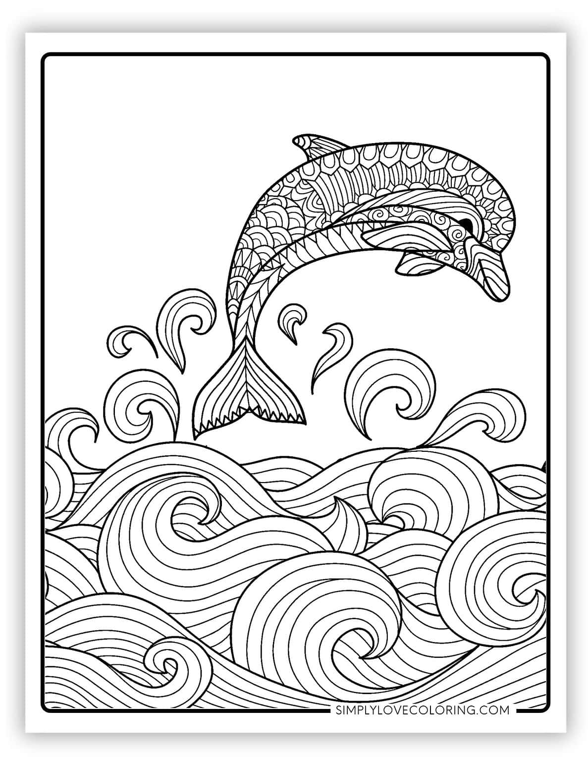 46 Dolphin Coloring Pages (Free PDF Printables) - Simply Love Coloring