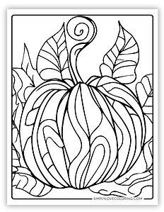 36 Fall Coloring Pages (Free PDF Printables) - Simply Love Coloring
