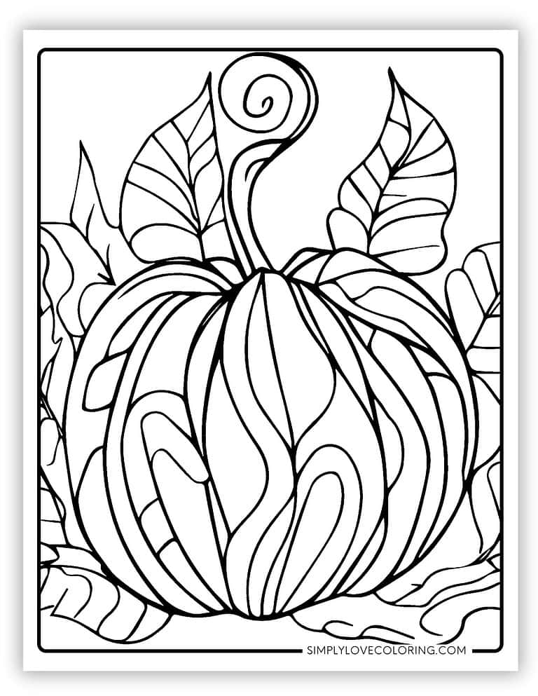 36 Fall Coloring Pages (Free PDF Printables) - Simply Love Coloring