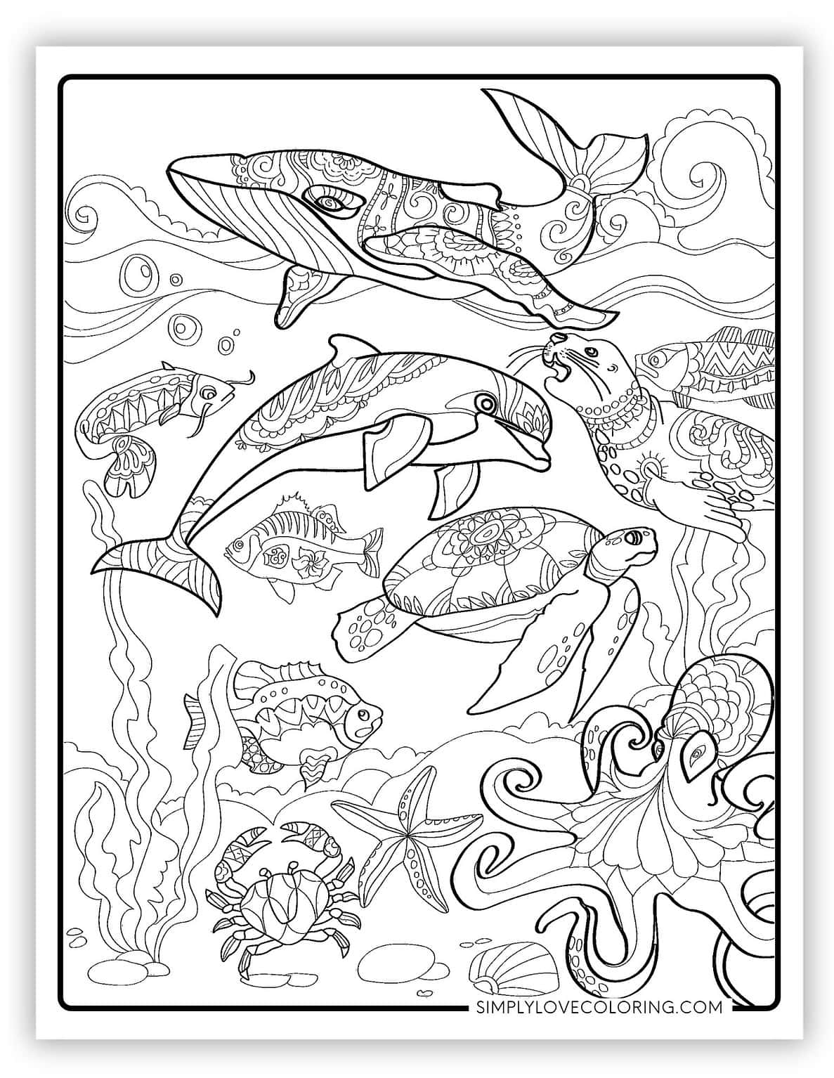 35 Whale Coloring Pages (Free PDF Printables) - Simply Love Coloring