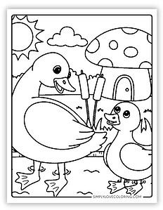 21 Duck Coloring Pages (Free PDF Printables) - Simply Love Coloring