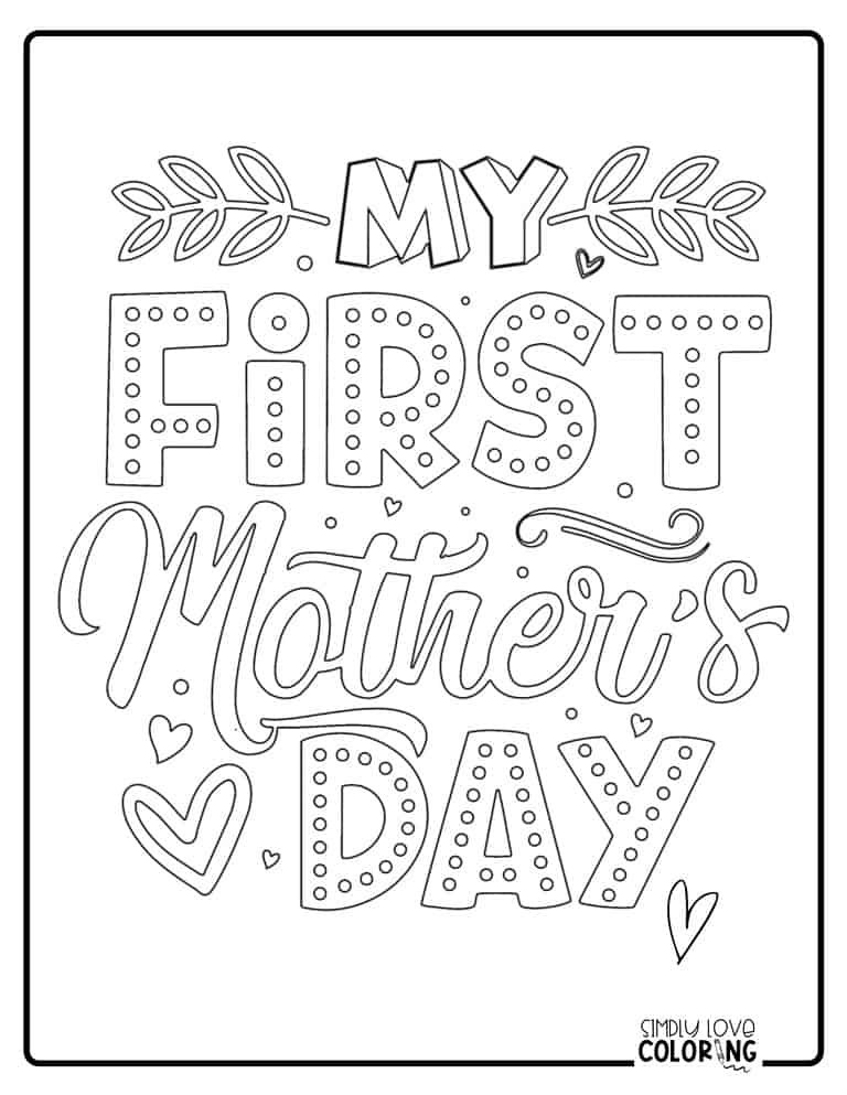 35 Mother's Day Coloring Pages (Free PDF Printables) - Simply Love Coloring