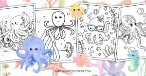 40 Octopus Coloring Pages (Free PDF Printables) - Simply Love Coloring