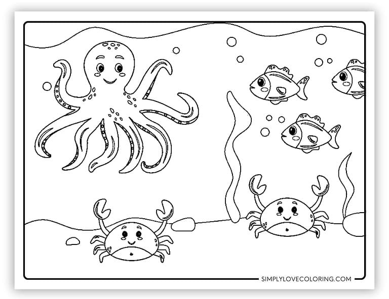 40 Octopus Coloring Pages (Free PDF Printables) - Simply Love Coloring