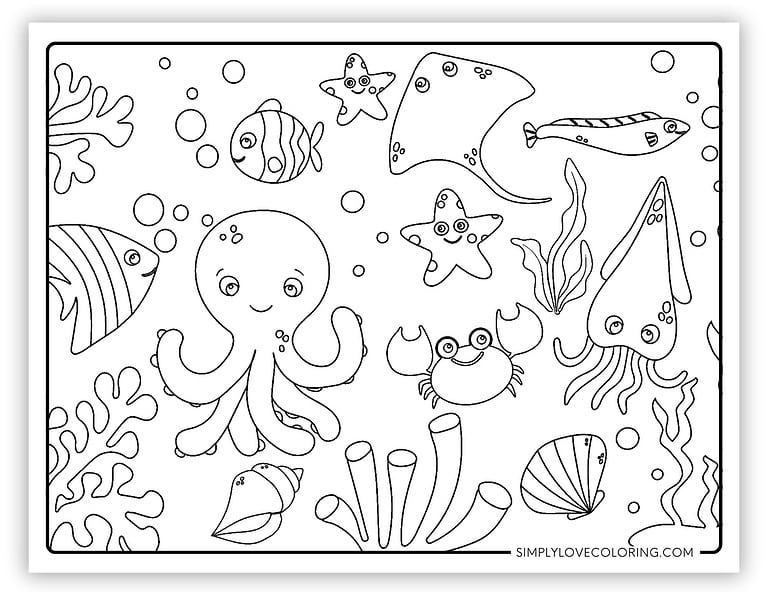 40 Octopus Coloring Pages (Free PDF Printables) - Simply Love Coloring