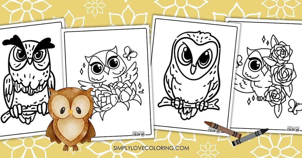 49 Owl Coloring Pages (Free PDF Printables) - Simply Love Coloring
