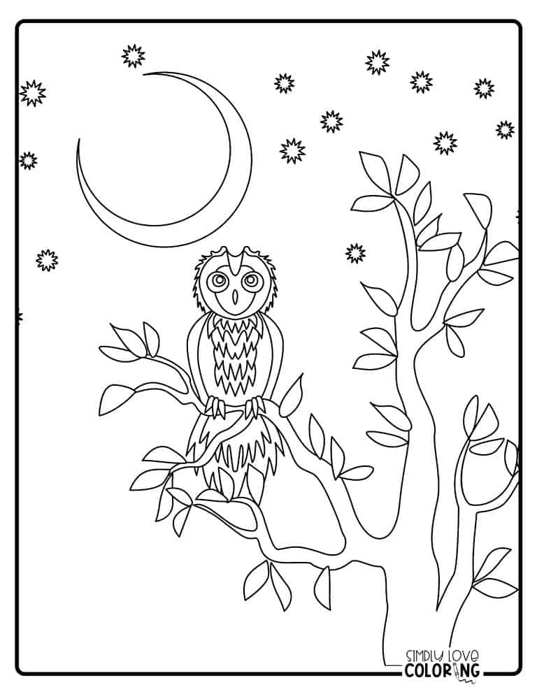 Owl Coloring Pages (Free PDF Printables) - Simply Love Coloring