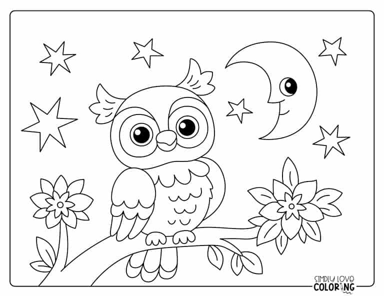 Owl Coloring Pages (Free PDF Printables) - Simply Love Coloring