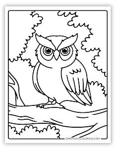 49 Owl Coloring Pages (Free PDF Printables) - Simply Love Coloring