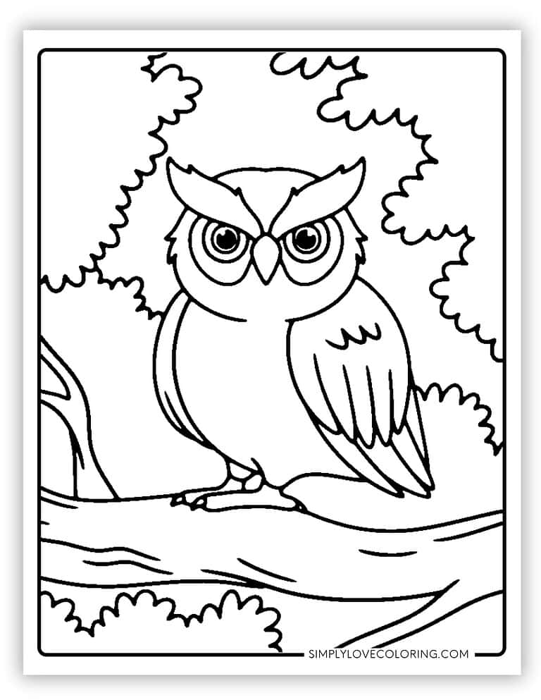 49 Owl Coloring Pages (Free PDF Printables) - Simply Love Coloring
