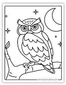 49 Owl Coloring Pages (Free PDF Printables) - Simply Love Coloring