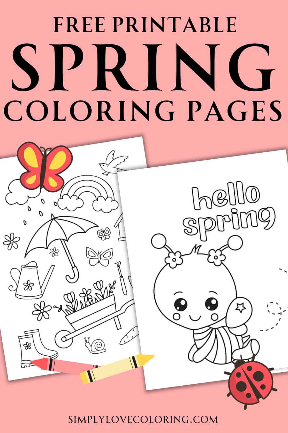 73 Spring Coloring Pages (Free PDF Printables) - Simply Love Coloring