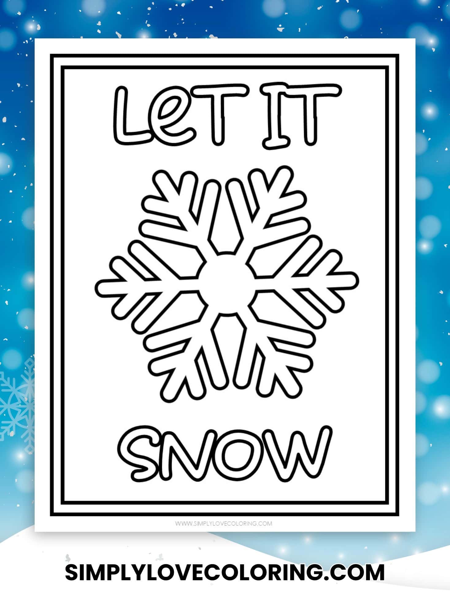 29 Winter Coloring Pages (Free PDF Printables) - Simply Love Coloring