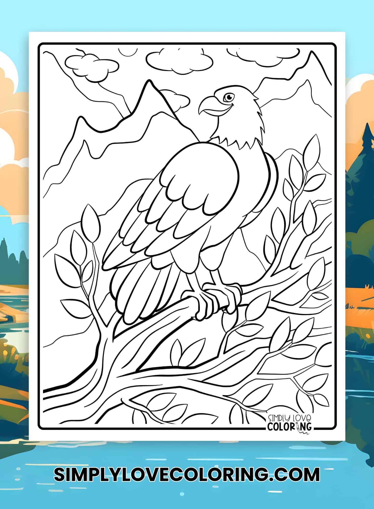 Eagle Coloring Pages (Free PDF Printables) - Simply Love Coloring
